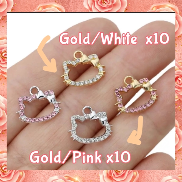Hello Kitty | Jewelry | 2 Diy Hello Kitty Charms | Poshmark